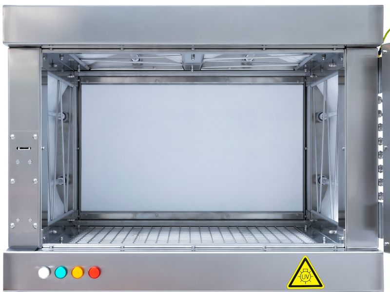 UVC disinfectant sluice